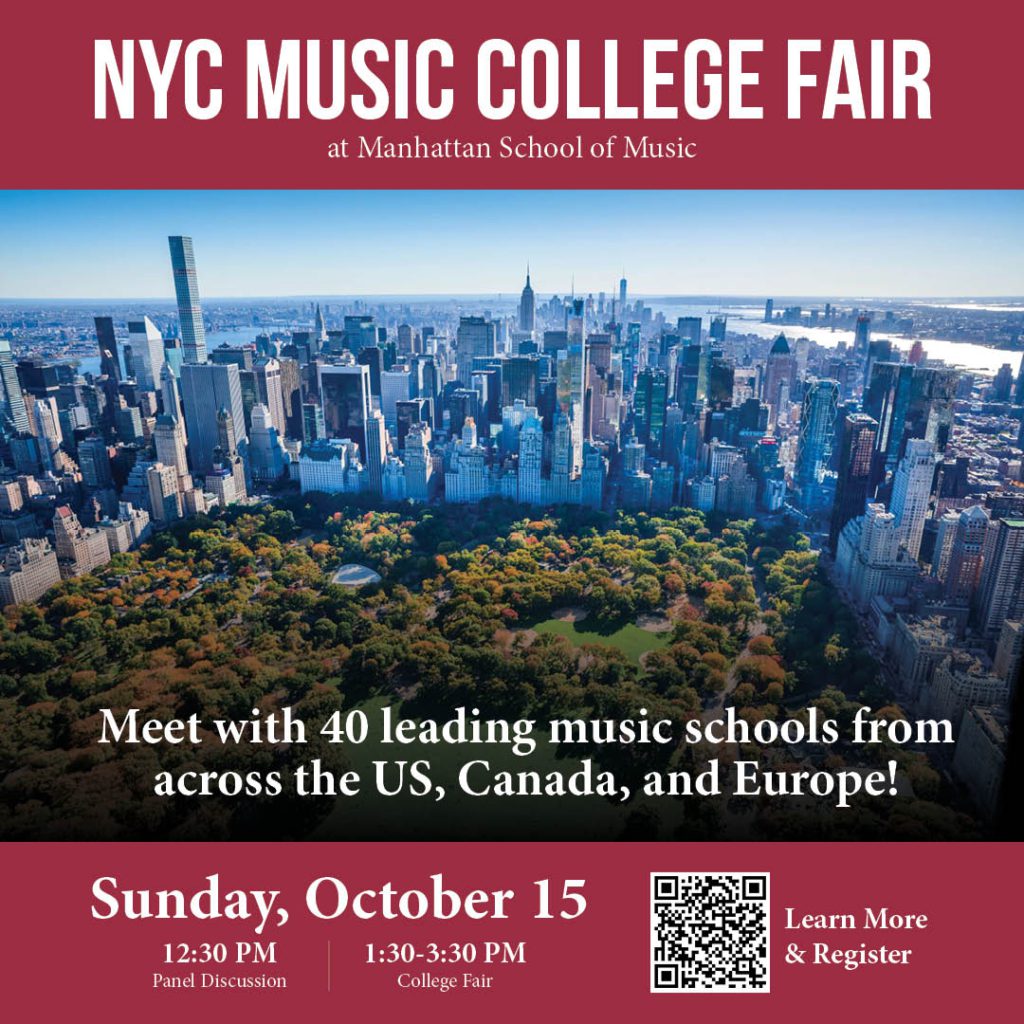 NYC Music College Fair held at MSM on October 15 - Manhattan School of ...